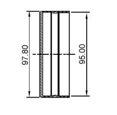 Пластиковая крышка для фланца ISO-K 63 - купить вакуумные компоненты с ...